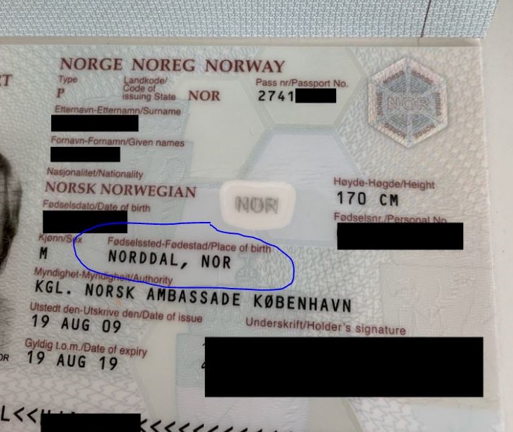 Pass - Norge i Danmark